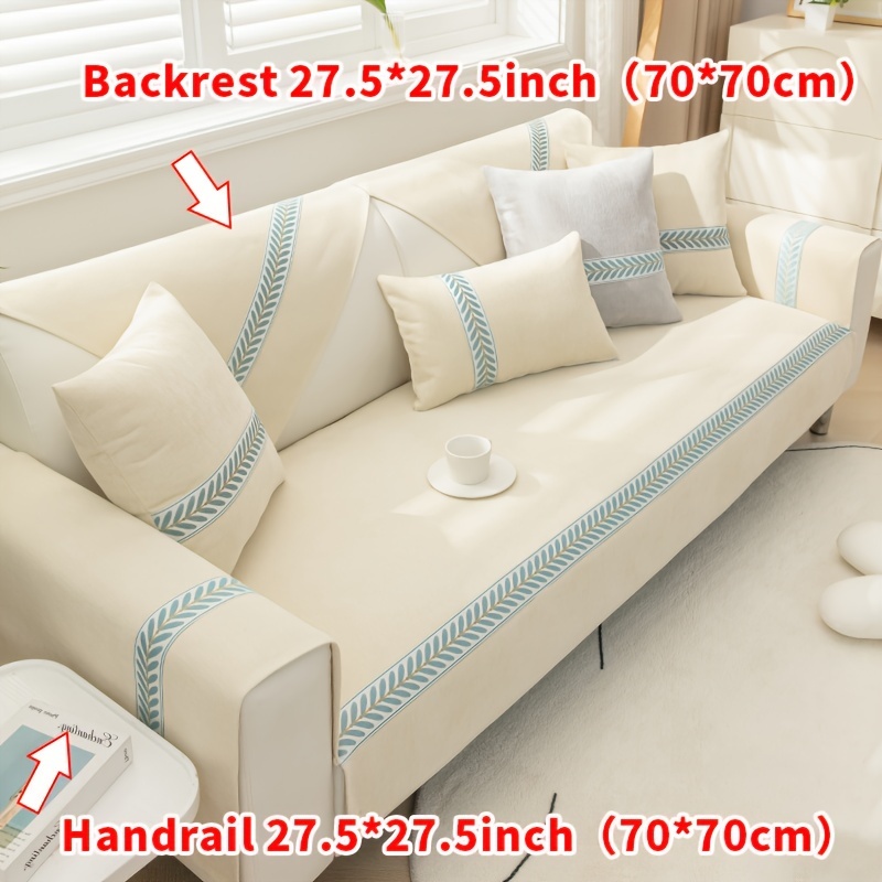 Solid Color Sofa Cover Four Seasons Universal Simple Modern - Temu Kuwait