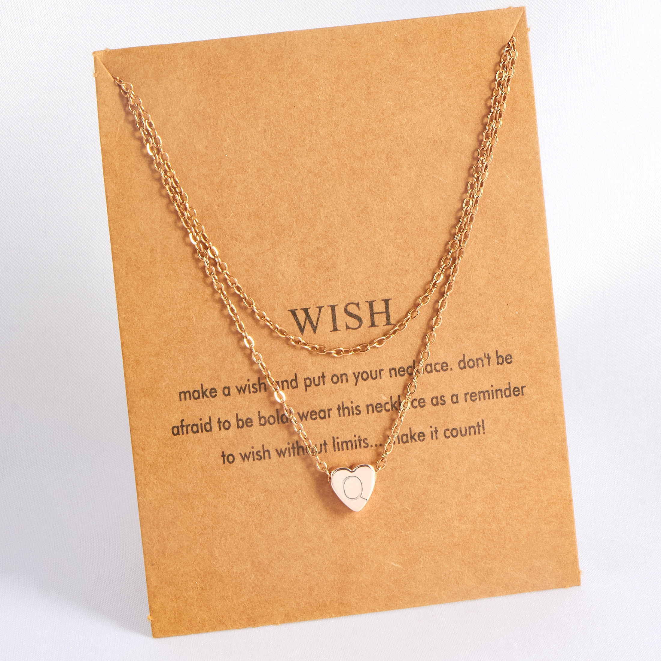 Double layer Heart Decor Pendant Necklace Simple Cute Style - Temu ...