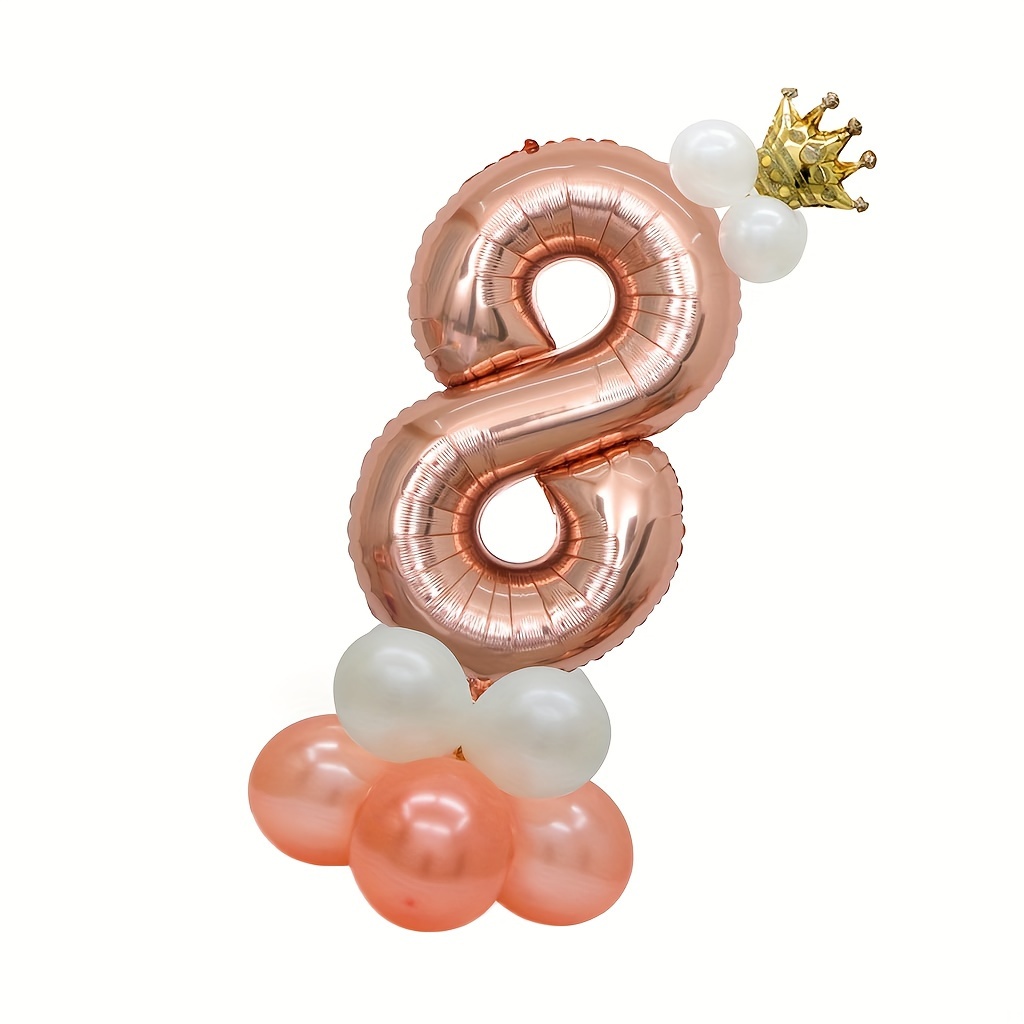 Ensemble Ensemble Ballons Numériques Décor D'anniversaire - Temu France