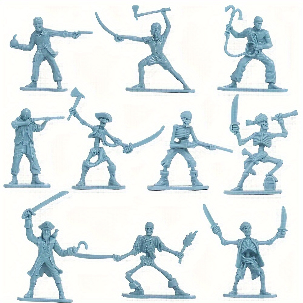 Pirate Model Toy Set Assembled Castle Soldier Model Pirate - Temu