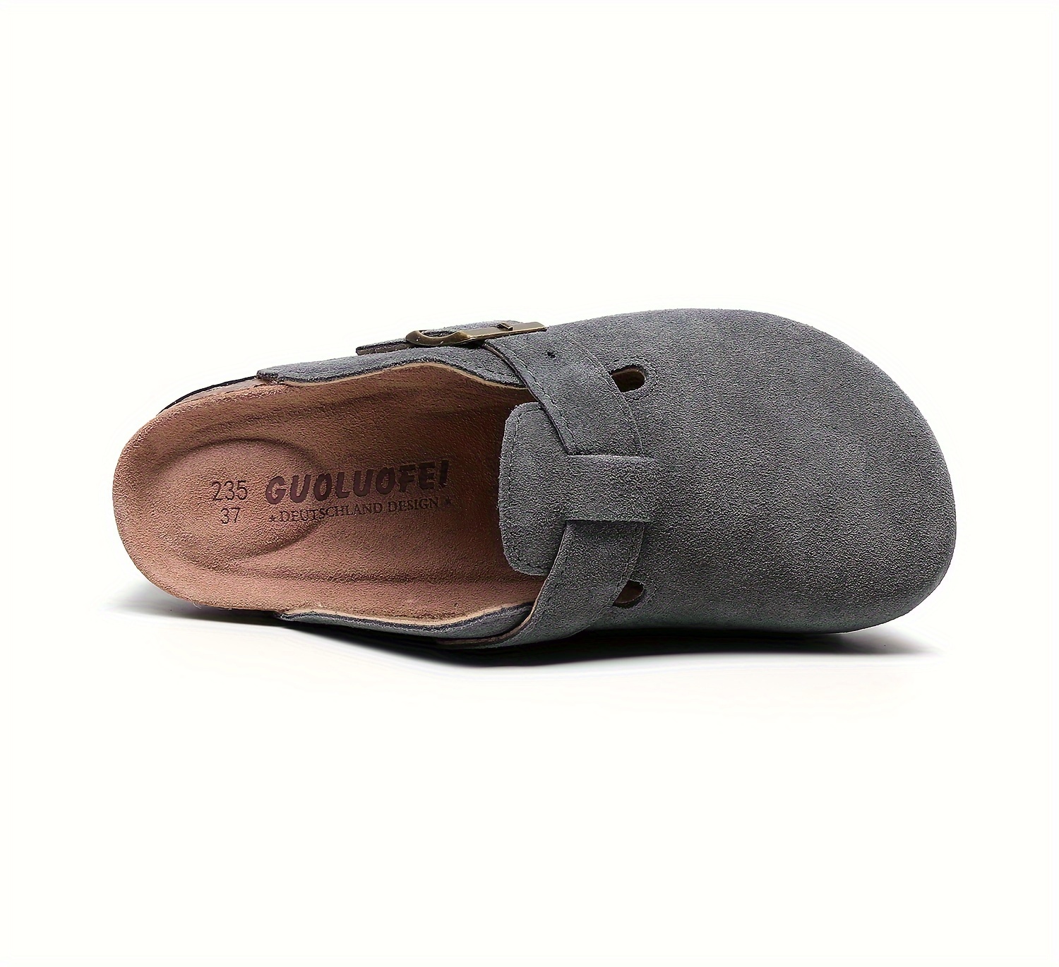 Mens Clogs Adjustable Buckle Slip Cork Footbed Home Clog Slippers Shoes ...