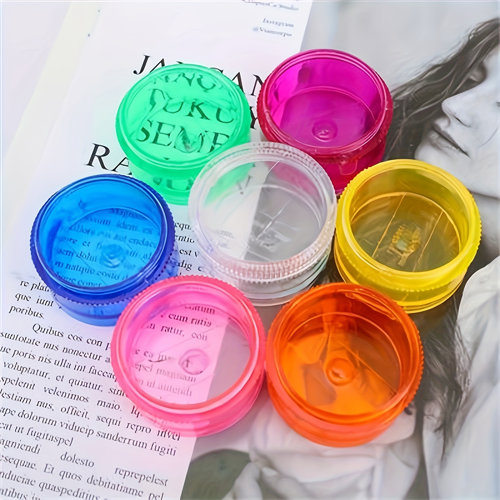 7 Day Weekly Pill Box Holder Organizer Round Stackable Pill - Temu