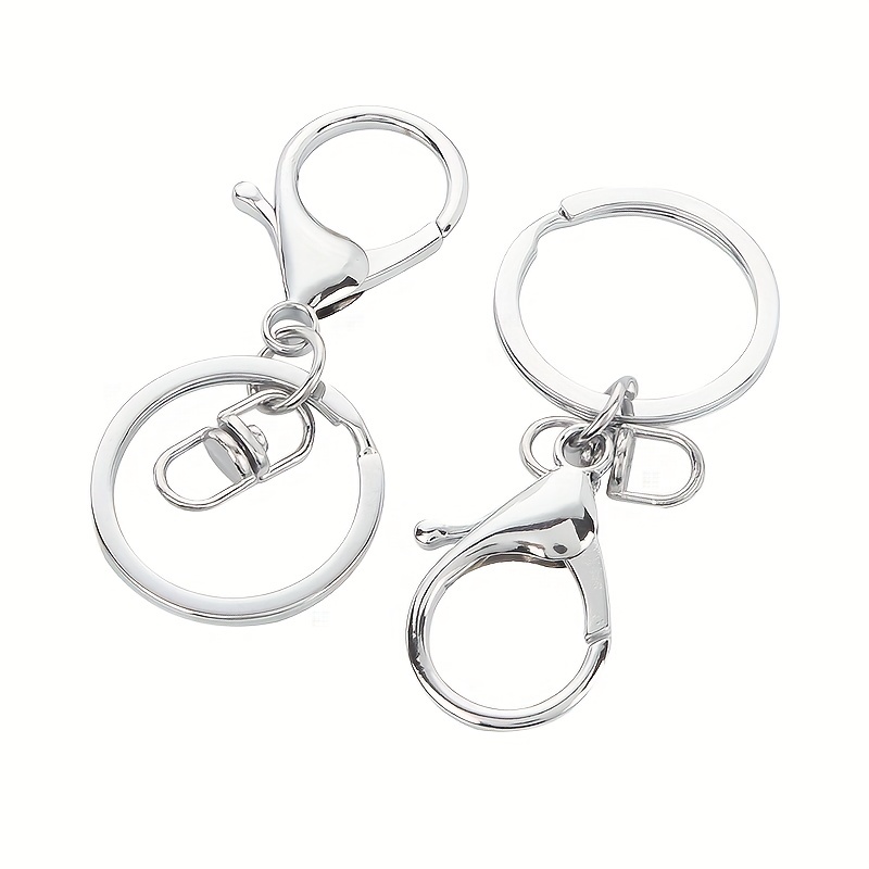 Keychain 8-shaped Buckle Alloy Keychain Hanging Supplies With Split ...
