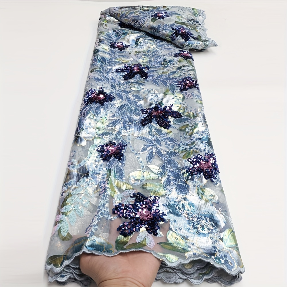 3d Flower Mesh Sequin Tulle Net Lace 2023 Latest African - Temu United ...