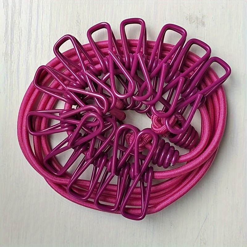 Portable Outdoor Clothesline 12 Clip Beach Windproof - Temu New Zealand