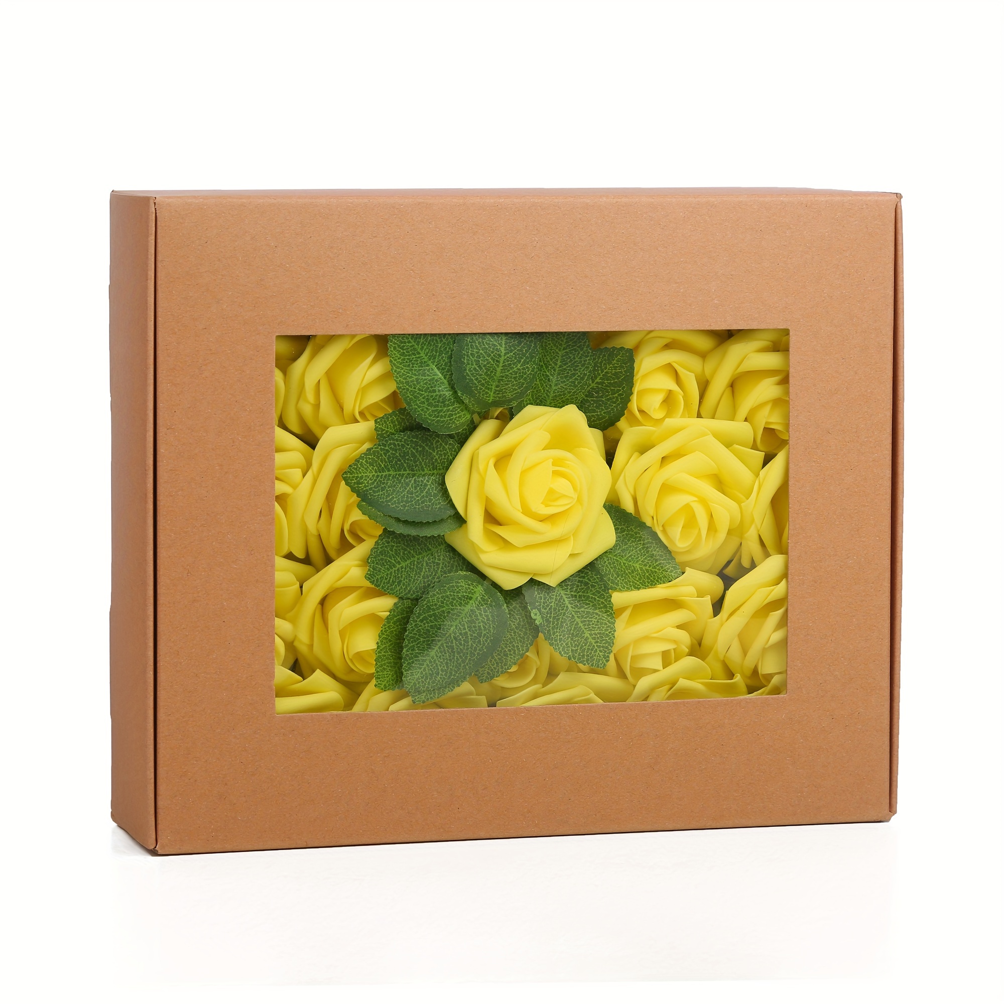 25 50pcs Simulation Rose Flower For Diy Bouquets Boutonnieres ...