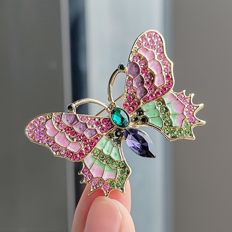 Vintage Butterfly Brooch Pin Enamel Insect Butterfly Badge - Temu ...