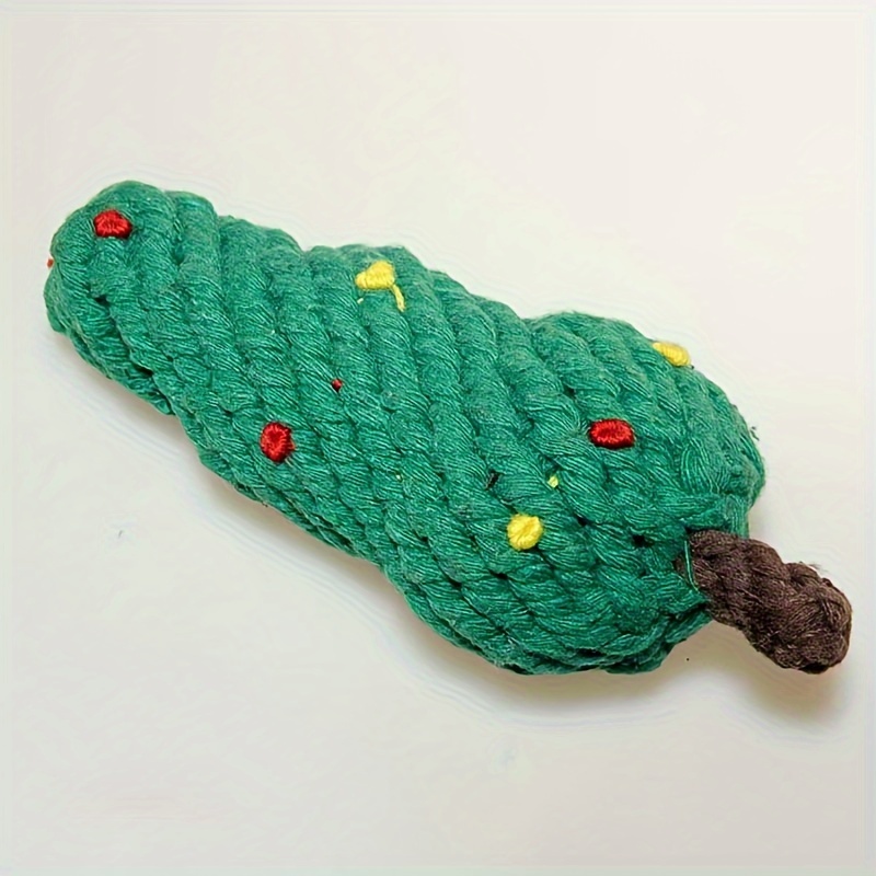 Christmas Tree Teeth Cleaning Braided Rope Knot Pet Toy Dog - Temu Canada