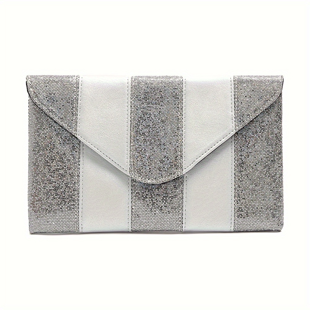 Classic Sequins Decor Clutch Bag Trendy Envelop Shaped Coin - Temu ...