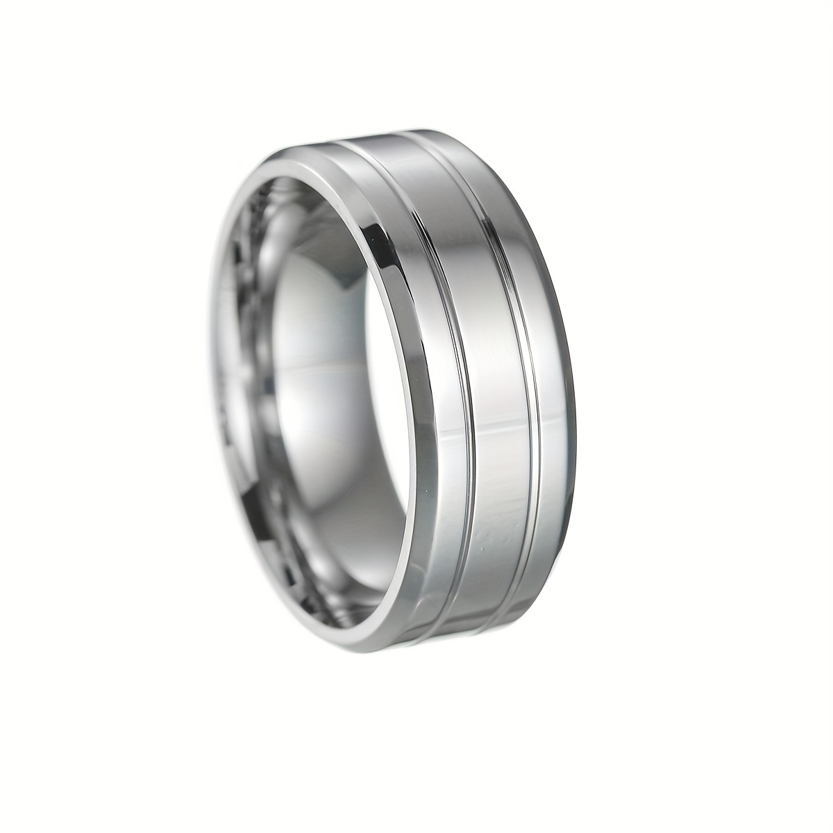 Men's Wedding Ring Titanium Steel Outdoor Ring Simple - Temu United Kingdom