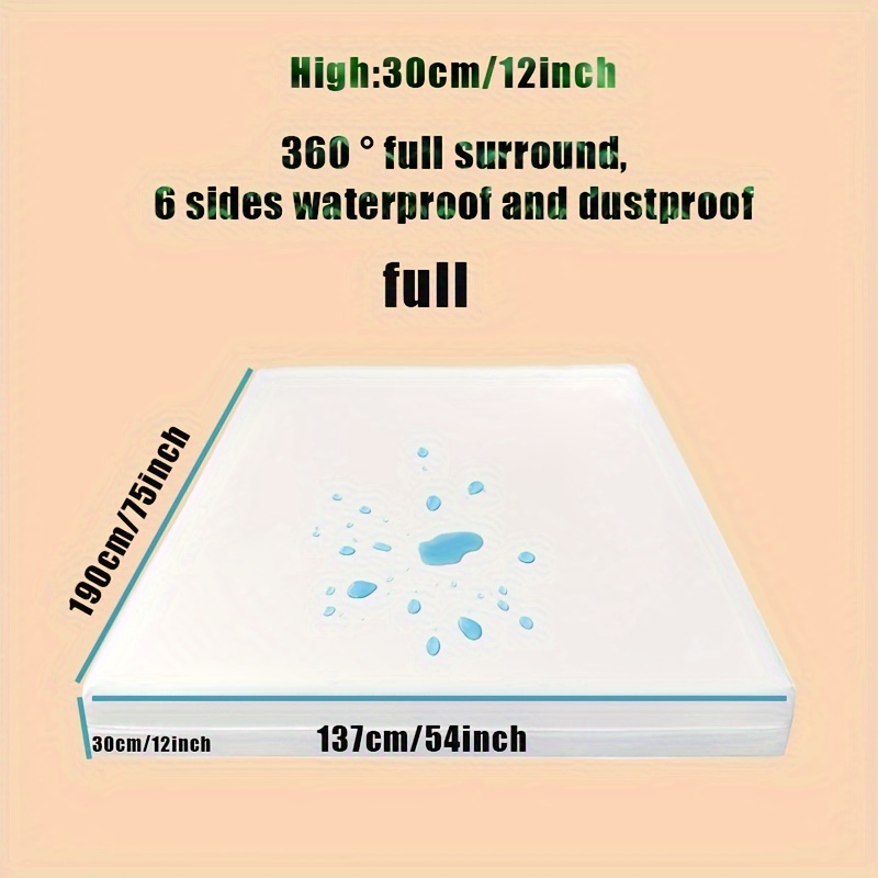 1pc 6 Side Waterproof Mattress Protector Mattress - Temu United Kingdom