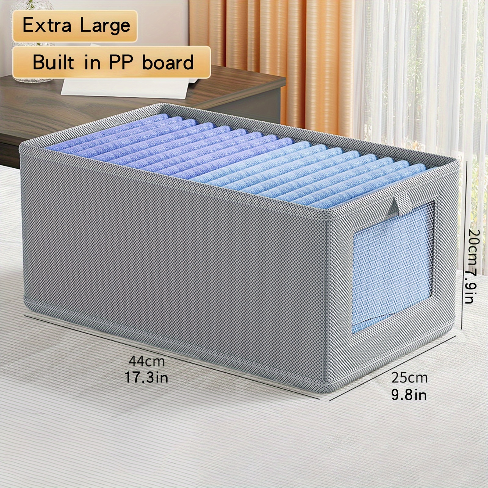 Storage Box Visual Window Large Capacity Storage Basket - Temu United ...