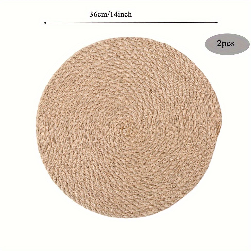 Big Size Linen Mat Plate Mat Pot Mat Tableware Mat Table - Temu United ...