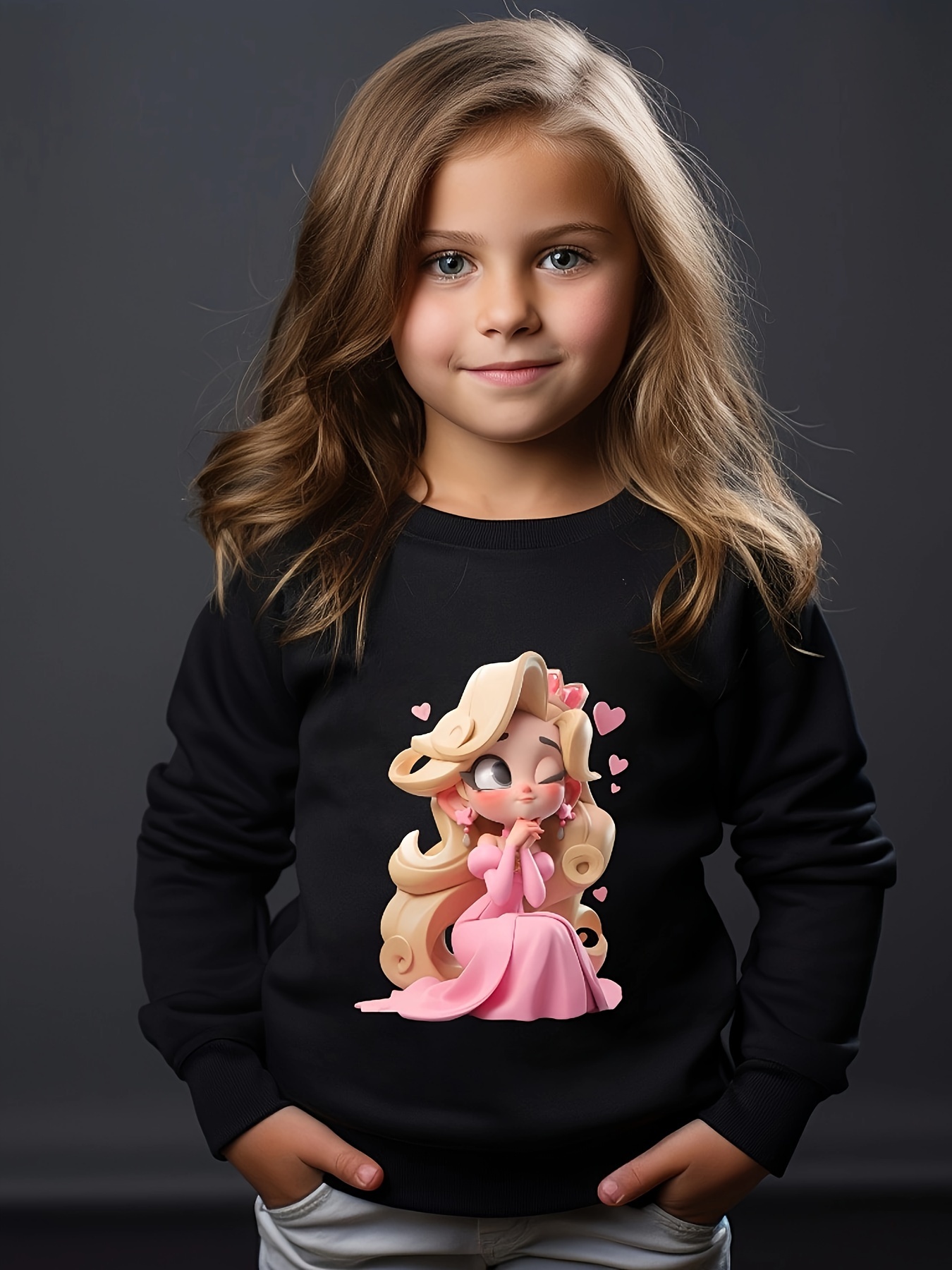 Zyouyou Toddler Girls Pullover Sweatshirt Cartoon Beautiful - Temu Ireland