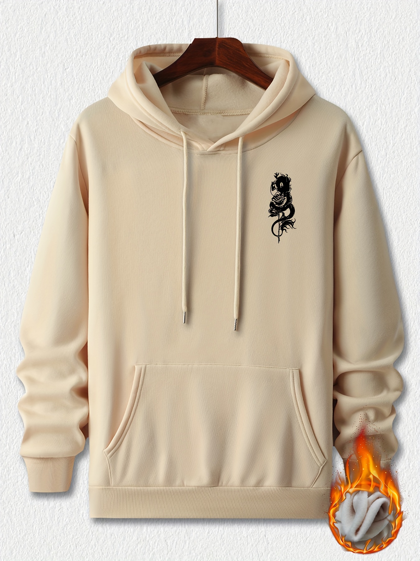 Dragon Print Hoodie Cool Hoodies Men Men's Casual Graphic - Temu Australia