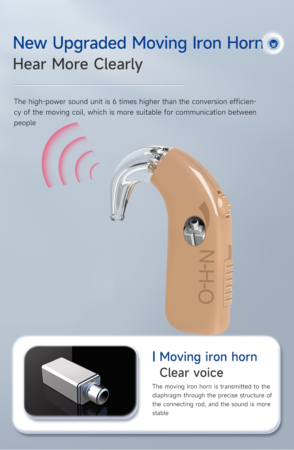 Hearing Aids Sound Amplifier Hearing Aid Deafness Behind Ear - Temu