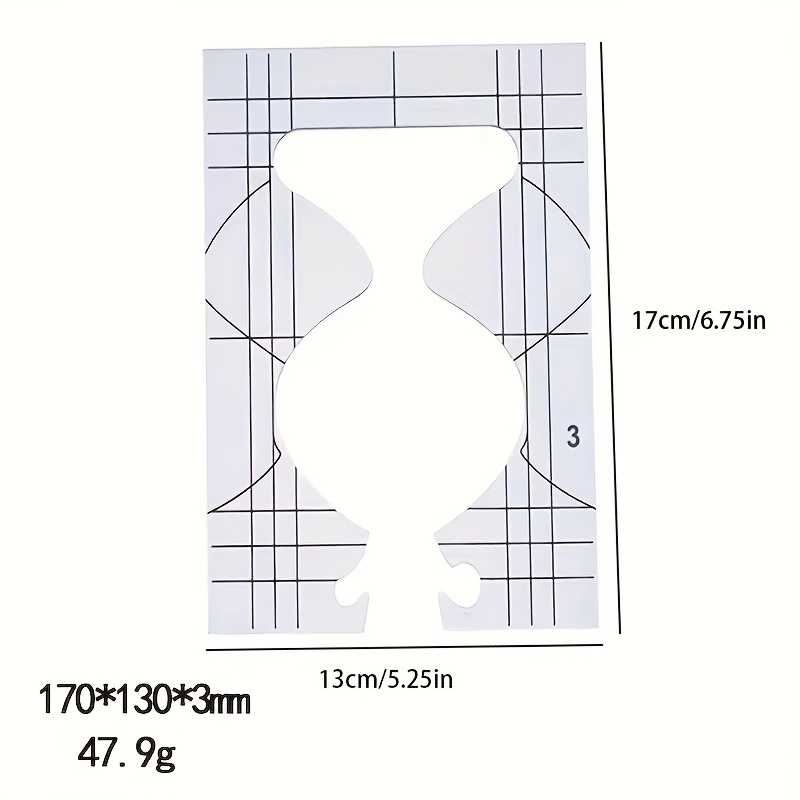 1pc Special Shaped Hollow Template Ruler Quilting Ruler Clothing ...