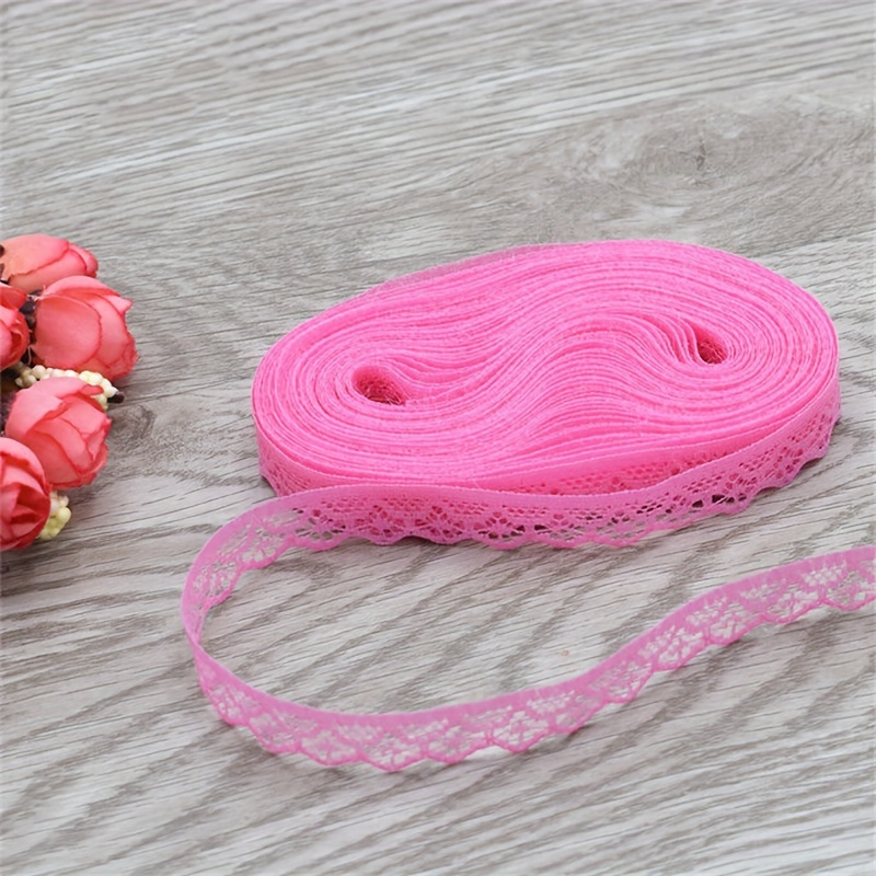 10 Yards Beautiful Lace Ribbon Decorative Fabric Diy Bouquet - Temu ...