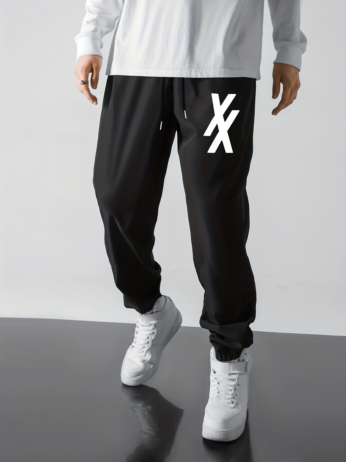Mens Stylish Creative Graphic Print Sweatpant Casual Temu Norway