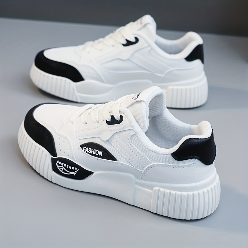 Women's Colorblock Platform Sneakers Casual Lace Outdoor - Temu United ...