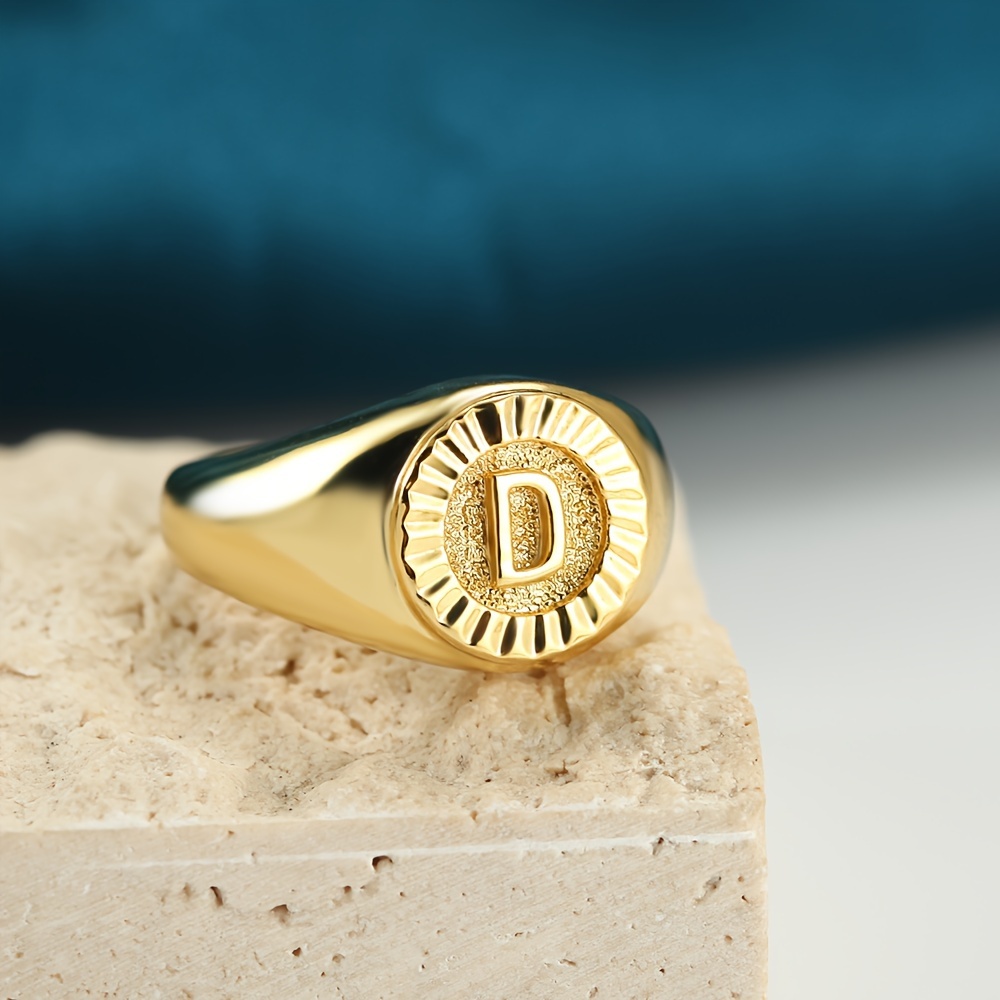 Alphabet ring design for man store