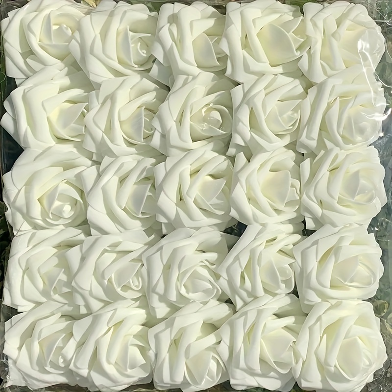 25pcs Artificial Rose Flowers Heads Rose Flower Heads For Indoor ...