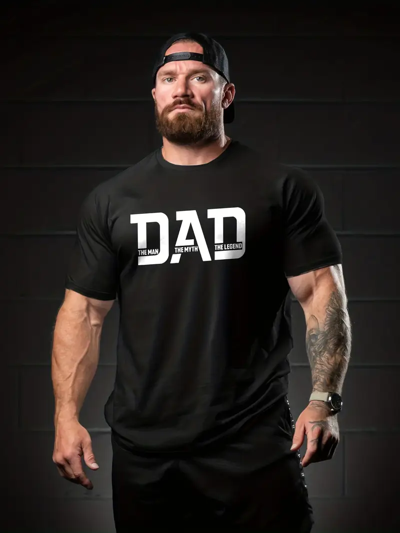 Mens Girls Dad T Shirt Dad Graphic Print Tees Oversized Temu Canada