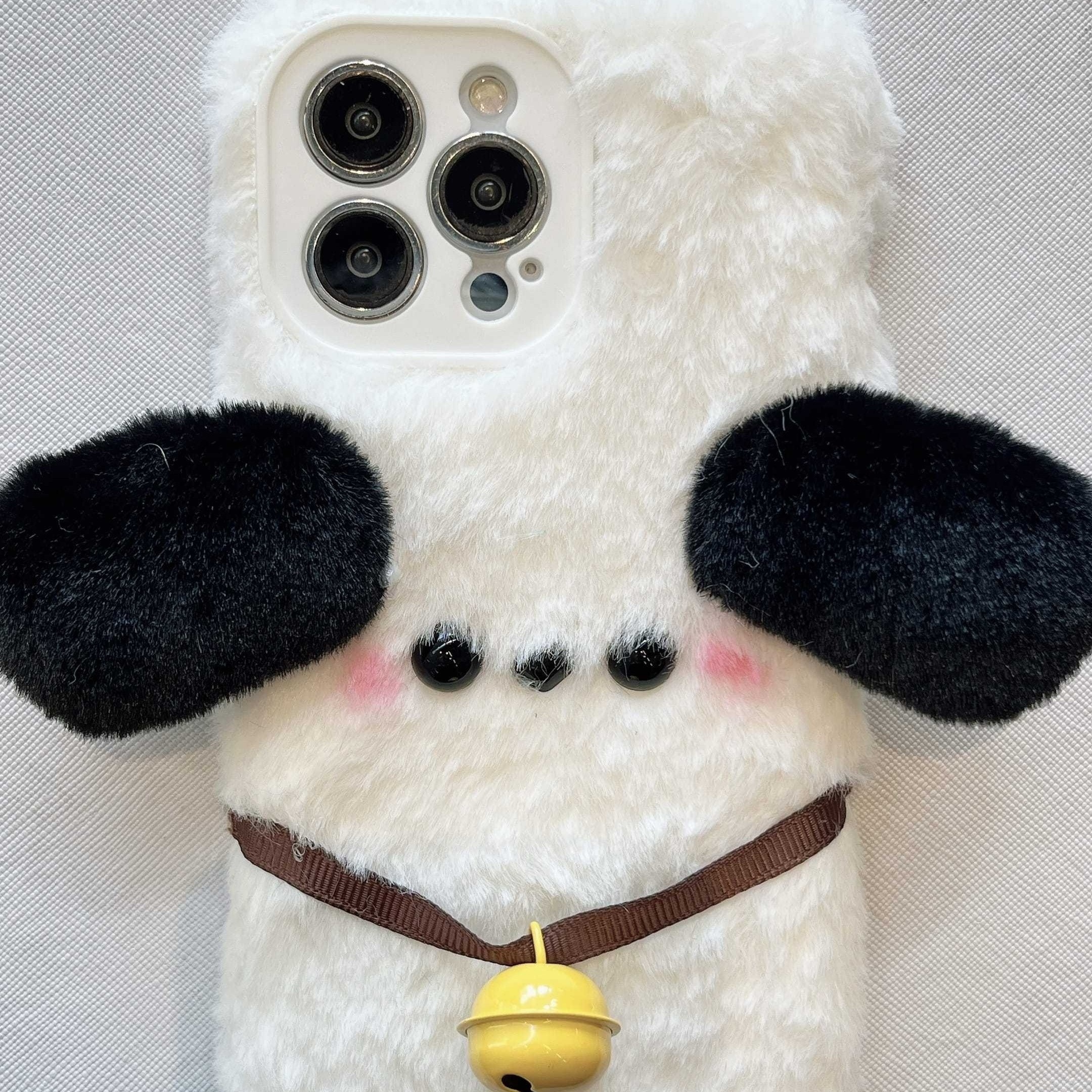 Fluffy Dog Graphic Phone Case For Iphone 15 14 13 12 11 X Xr - Temu ...