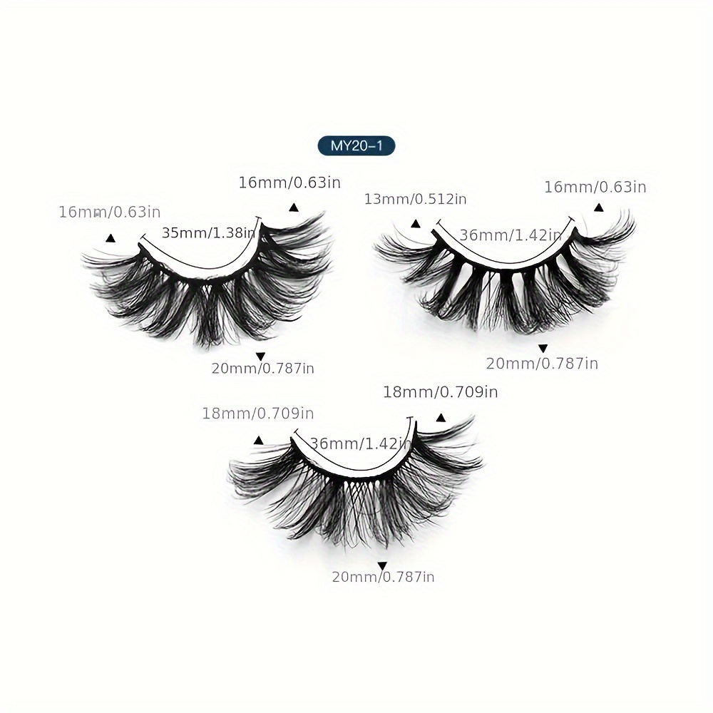 Fluffy Messy Faux Mink Lashes Natural Volume Thick Curly - Temu United ...