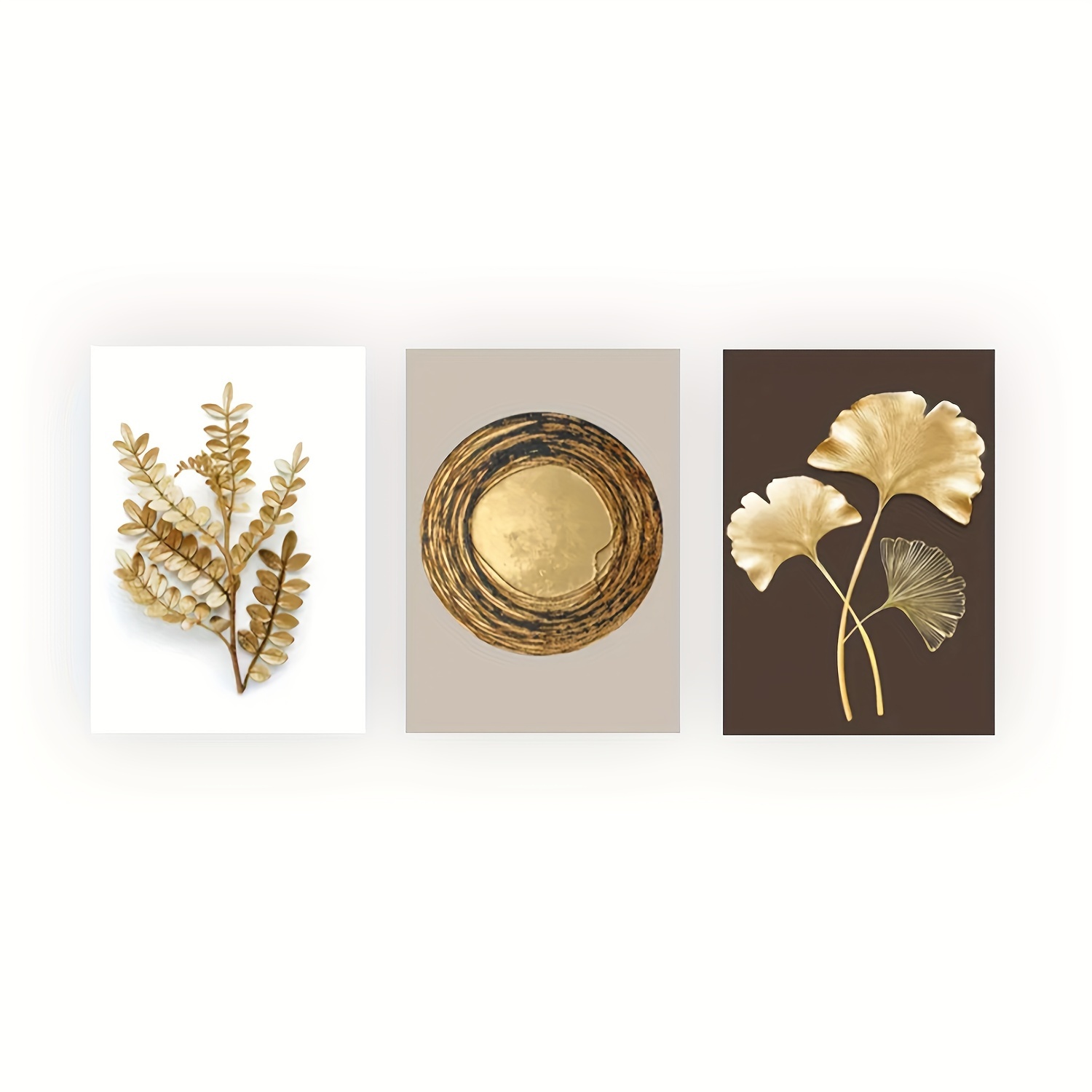 Nordic Ginkgo Annual Wheel Canvas Wall Art home Living Room - Temu ...