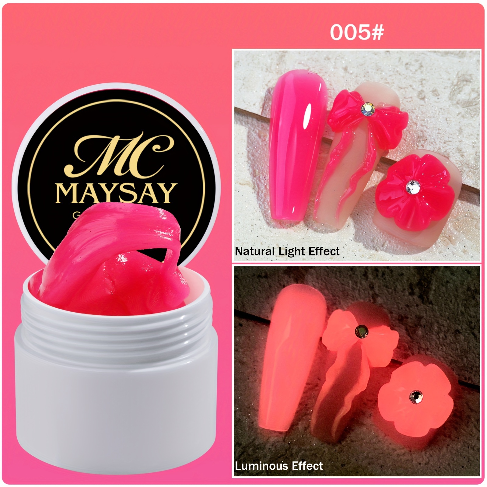 Non Stick Hand Nail Extension Carving Gel Luminous Nail - Temu United ...