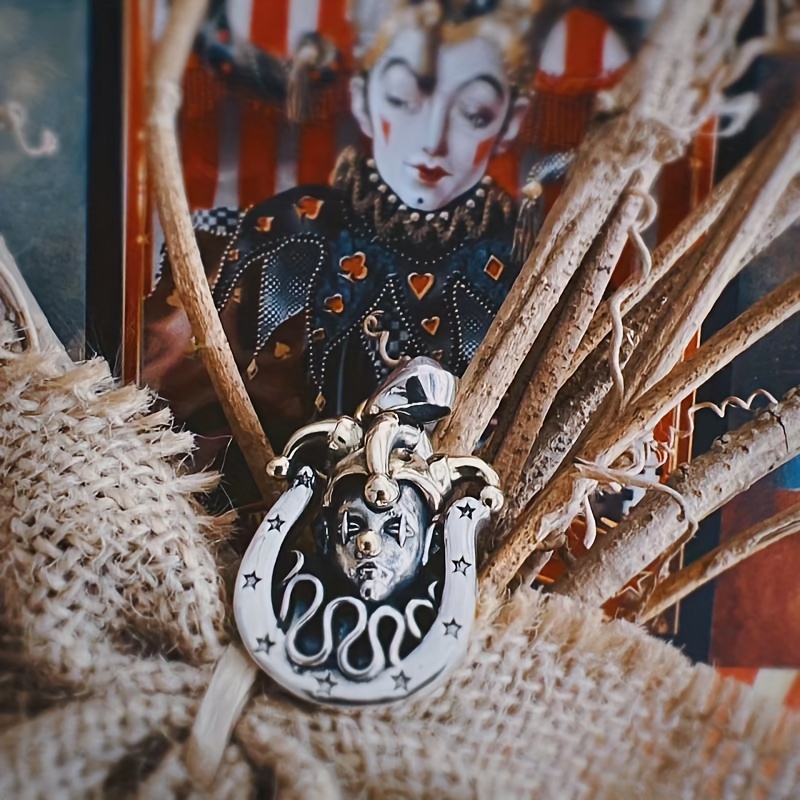 Sad Circus] Retro Clown Horseshoe Star Decor Pendant - Temu United Kingdom