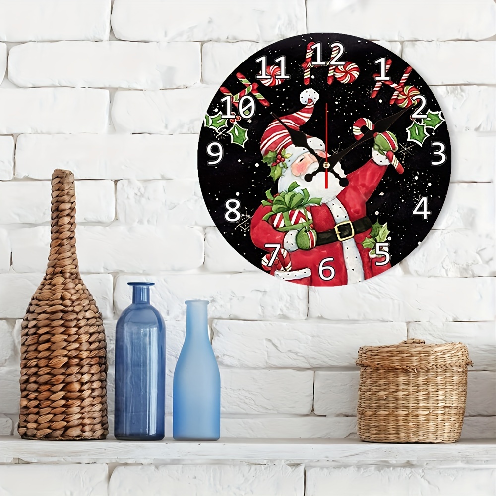 Ticking Silent Art Decorative Round Clock Living Room - Temu Canada