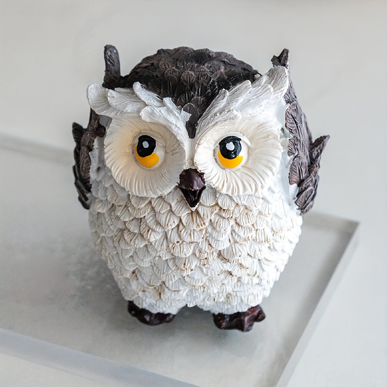 3d Mini Owl Statue Outdoor Garden Resin Crafts Micro - Temu United Kingdom