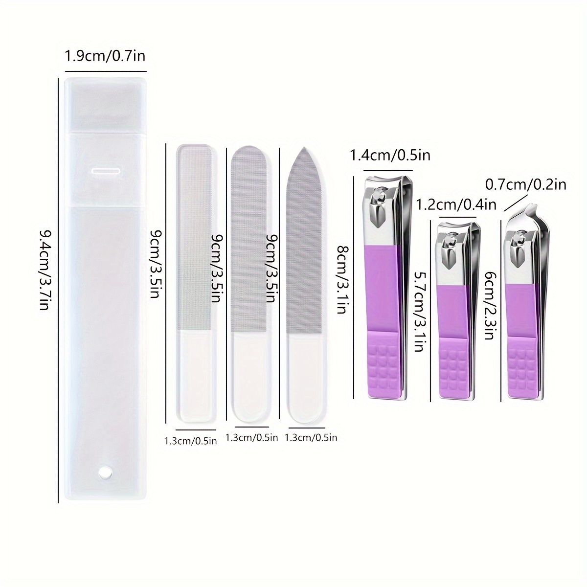 Nail Clippers Nail File Set Sharp Edge Fingernail Toenail - Temu Ireland