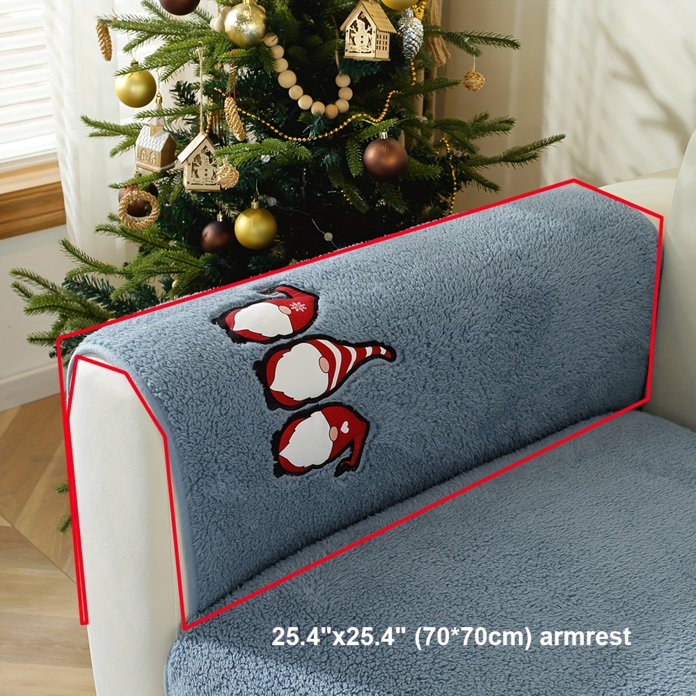 Christmas Decorations Sofa Cover Thickened - Temu United Kingdom