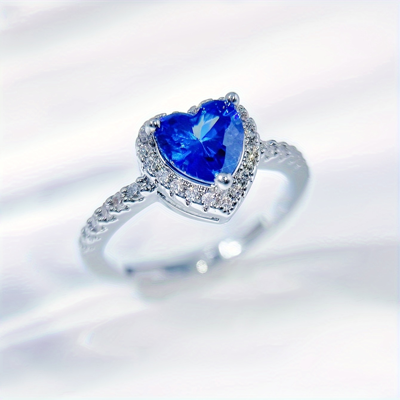 Fashion Luxurious Exquisite Ring Versatile Heart shaped - Temu United ...