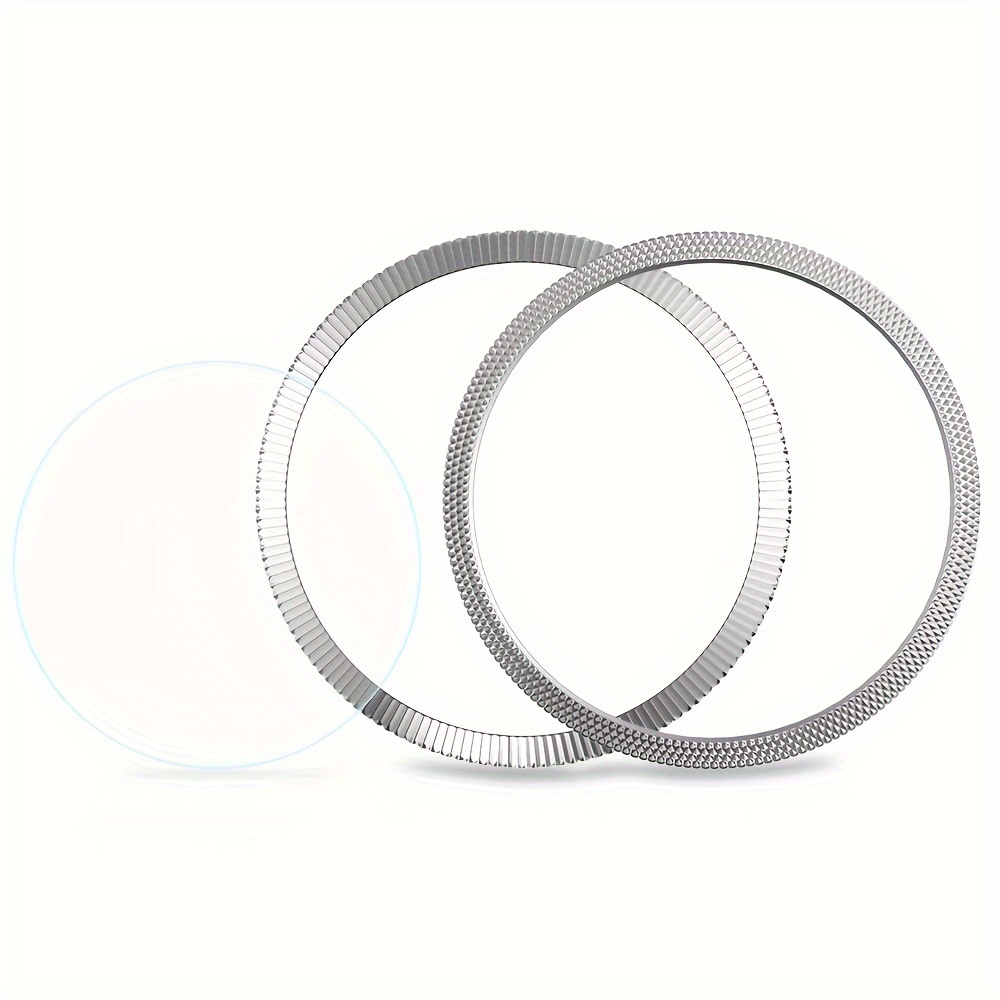 Tempered Glass Film+2 Watch Rings Rhinestone Pattern Wave - Temu United ...