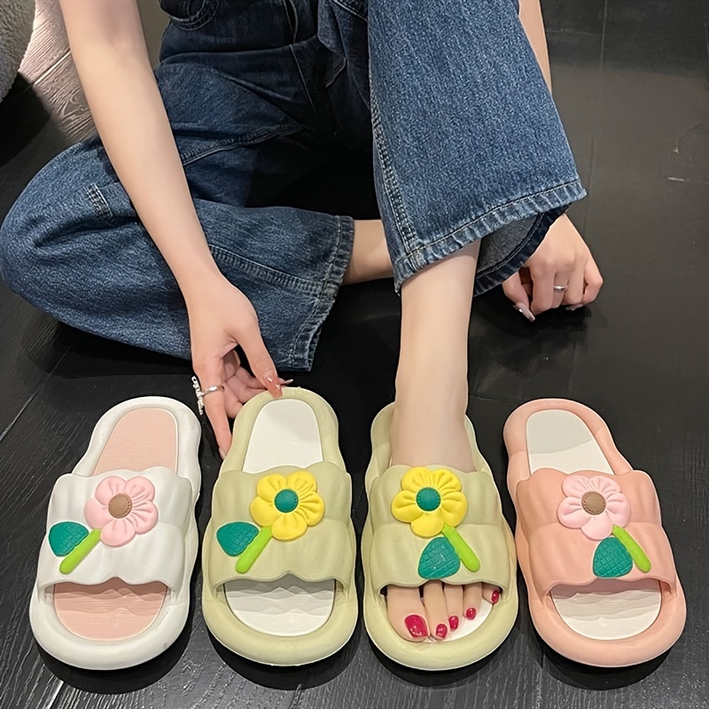 Cartoon Pillow Slides Cute Slip Soft Sole Platform Non slip - Temu Canada