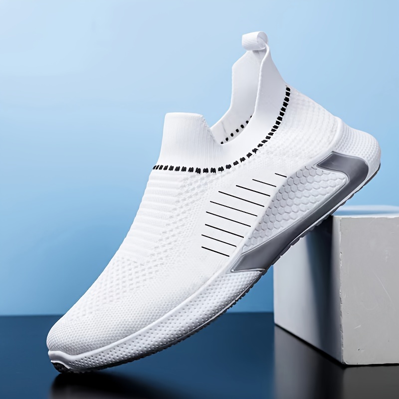 Mens Breathable Lightweight Slip On Casual Shoes For Traveling Jogging ...