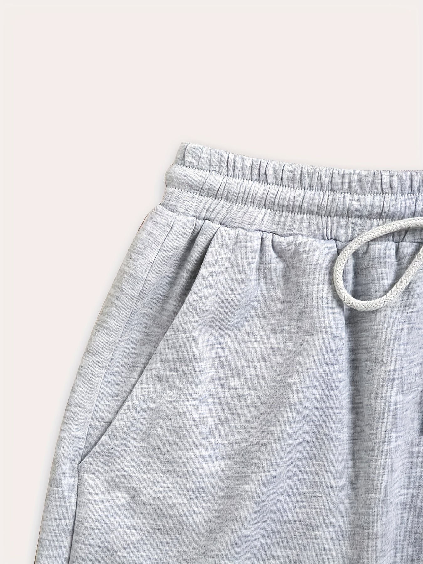 Letter Print Joggers Plus Size Casual Drawstring Elastic Temu Canada