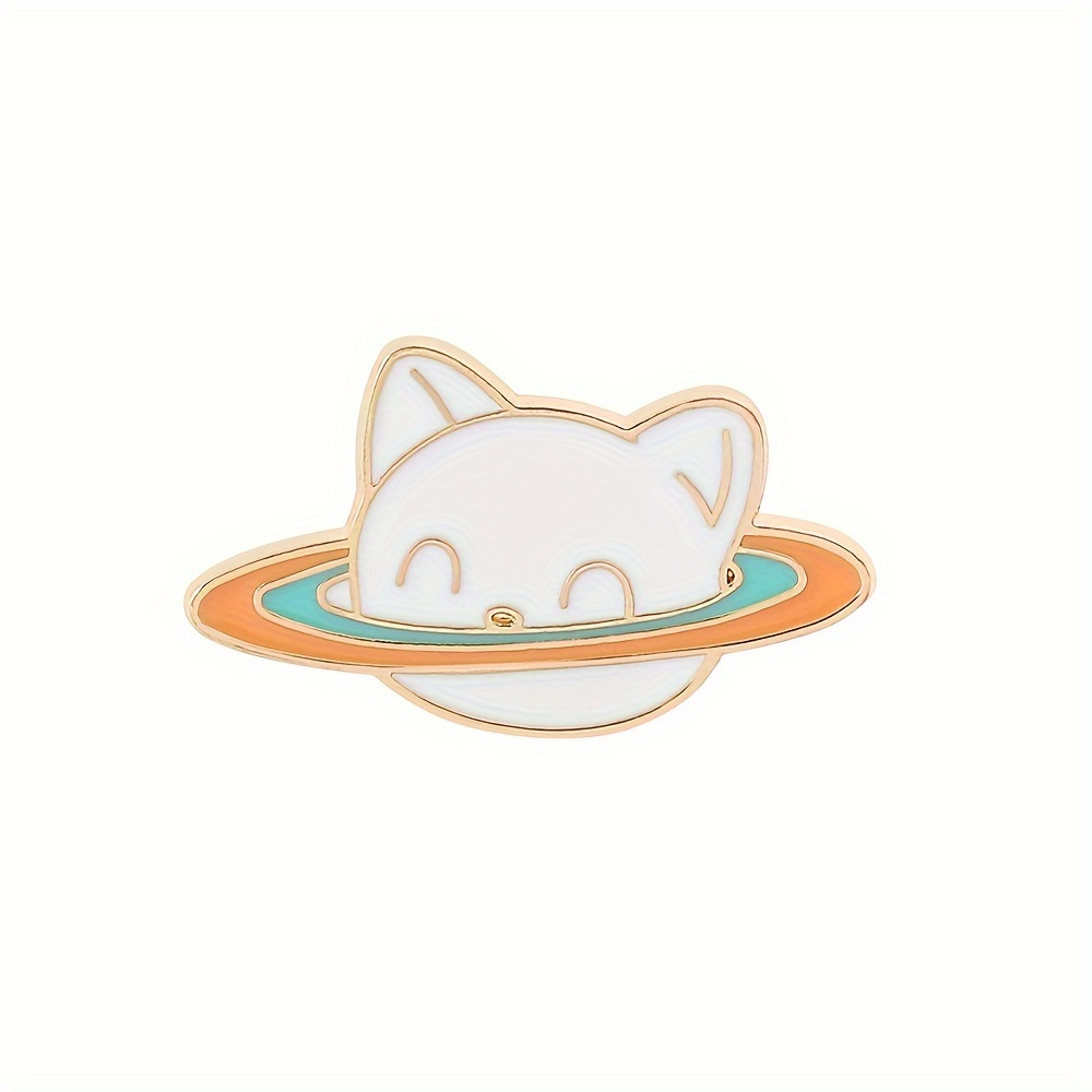 Cartoon Cat Brooch Cute Animal Pattern Enamel Pin Badge - Temu United ...