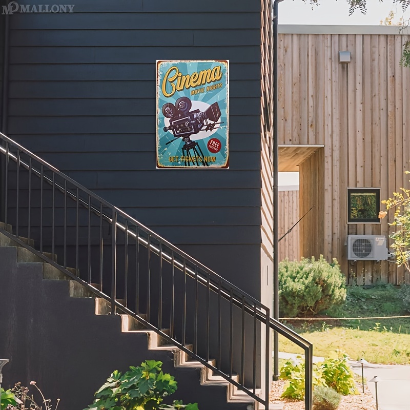 distressed metal retro wall decor vintage tin sign - Temu Australia