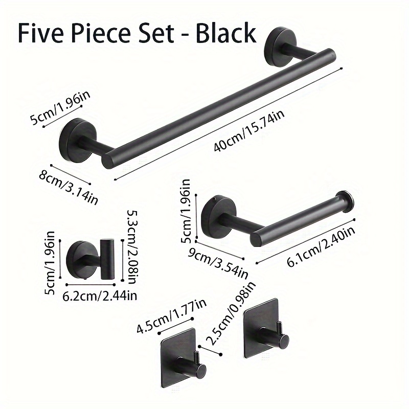 Towel Bar Rack Towel Rail No Drill Bathroom Accessories - Temu Ireland