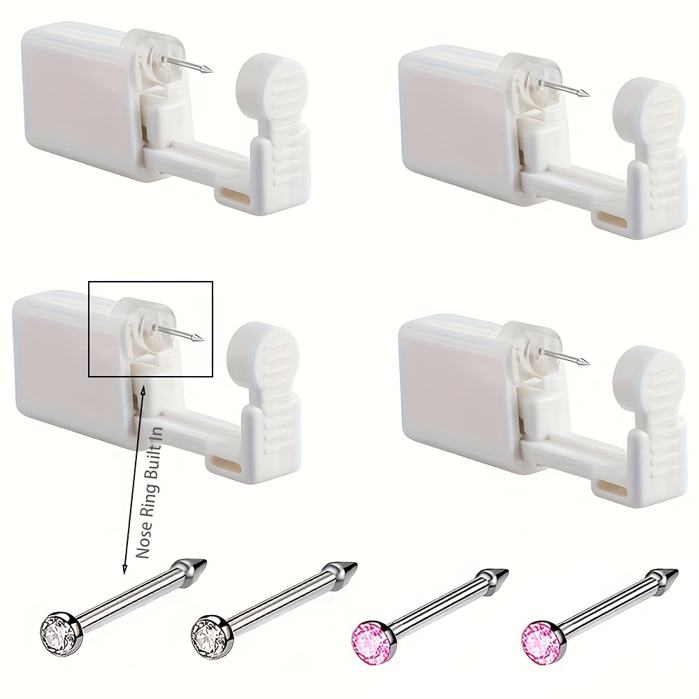 Nose Piercing Gun Disposable Safety Nose Piercing Kit - Temu Ireland