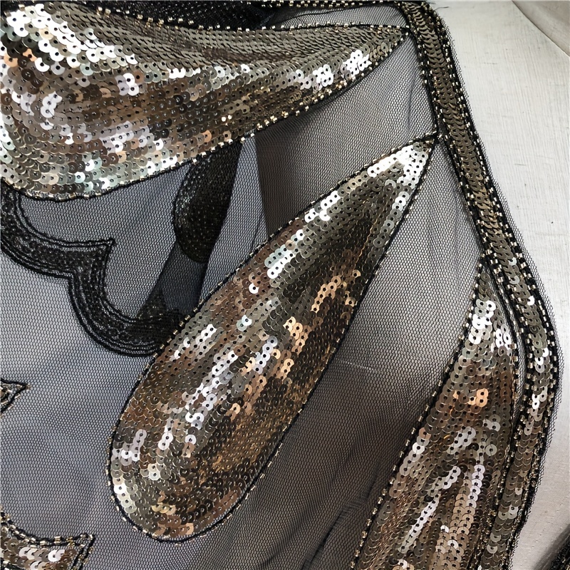 1920s Beaded Sequin Flapper Shawl Elegant Retro Lace Cape - Temu