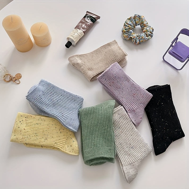Colorful Polka Dot Socks Comfy Soft Tube Socks Women's - Temu Canada