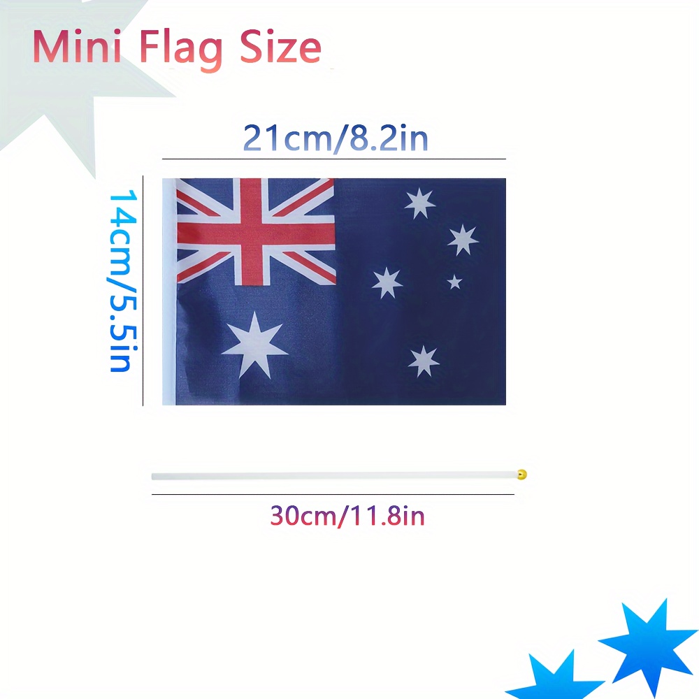Australian Mini Flag Stick Mini Australian Flags Made - Temu United Kingdom