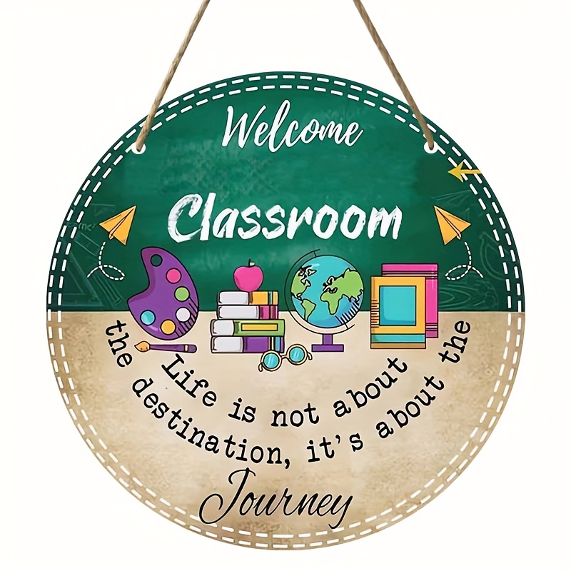 Classroom Decoration Teacher's Gift Teacher Welcome Sign - Temu United ...