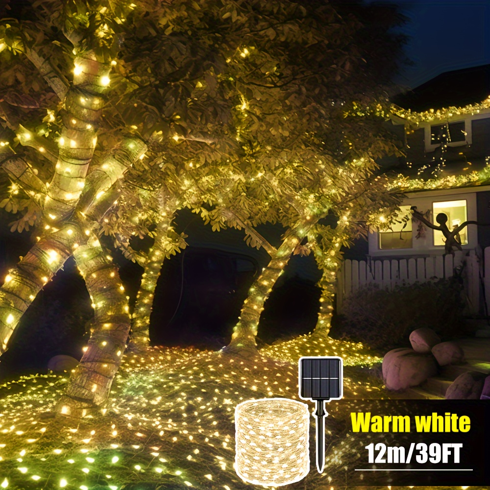 300 Led Solar Christmas String Lights Outdoor Waterproof 8 - Temu Australia
